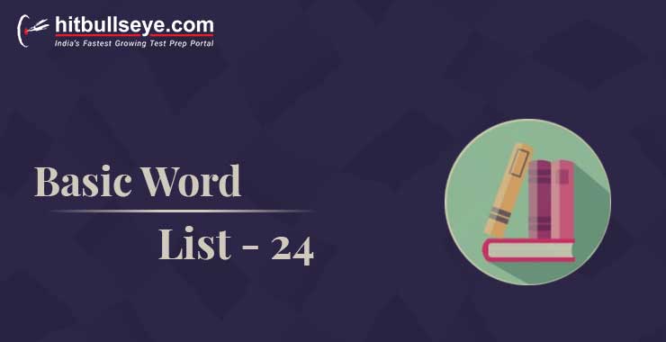 Basic Word List – 24