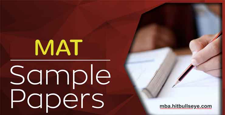 MAT Sample Papers - MAT Model Papers - MAT Practice Papers