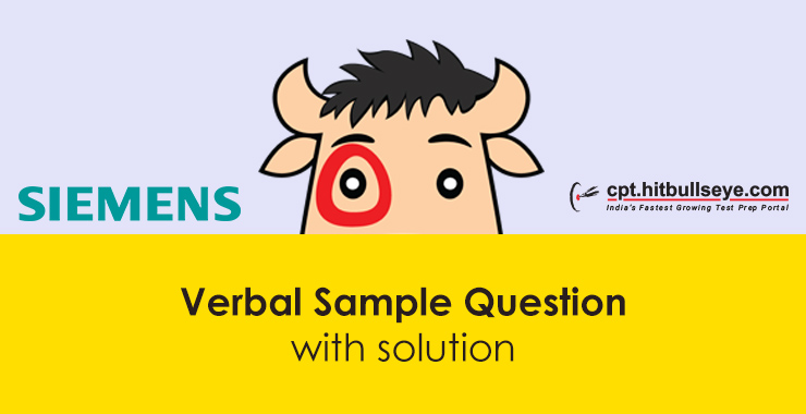 Siemens Verbal Questions | Verbal Ability Questions For Siemens